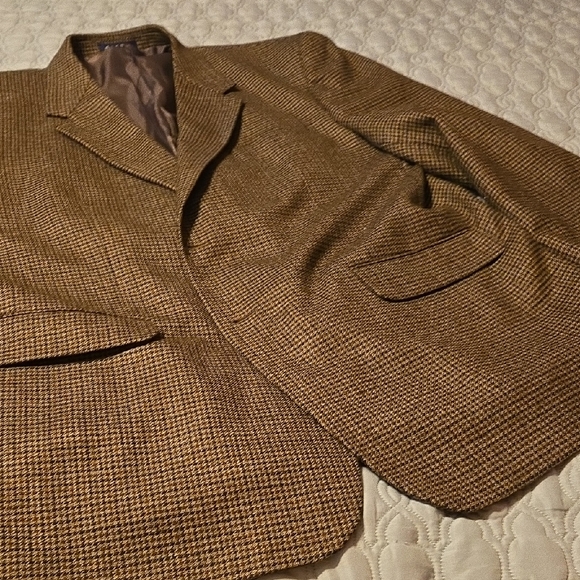 Alan Flusser | Suits & Blazers | Alan Flusser Tan Houndstooth Lambs ...